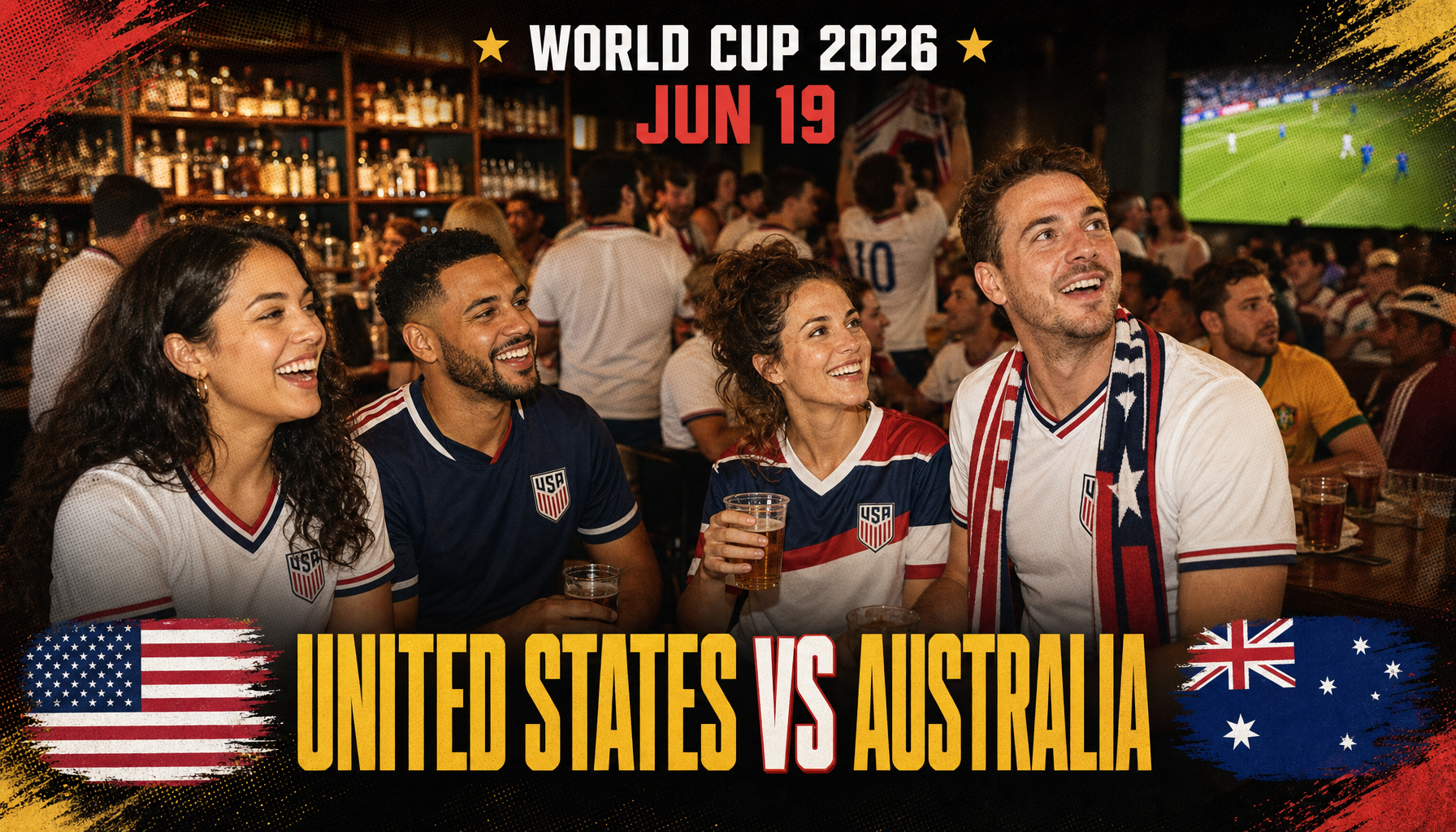 FIFA World Cup: United States vs Australia Watch Party - #1 Rated ...